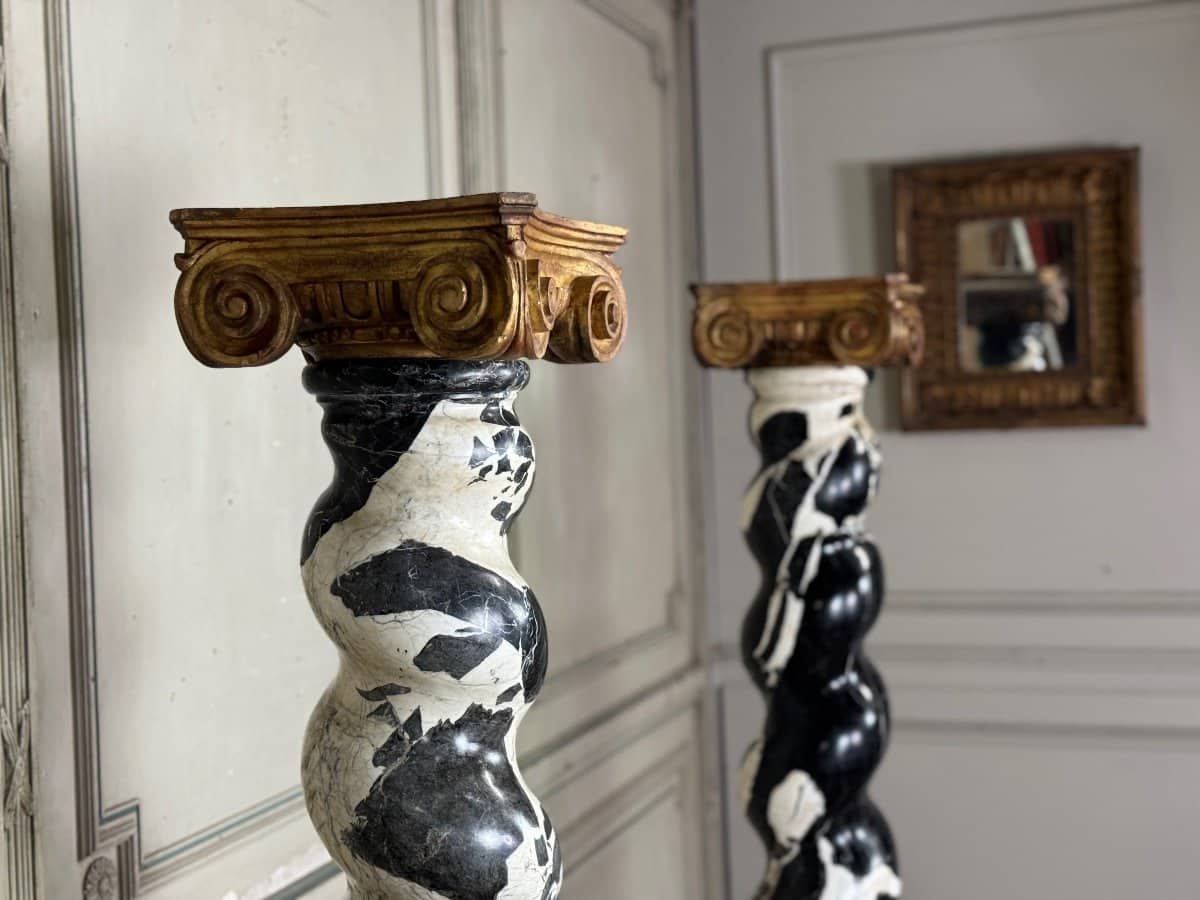 White, Grey, and Black Marble in European Antiques - Trésors