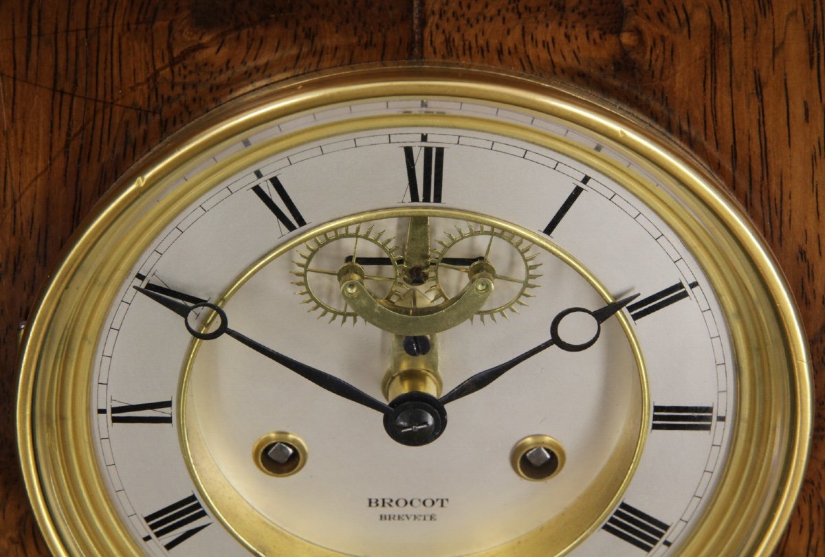 Proantic: Pendule Rare de Louis-Achille Brocot A Deux Roues