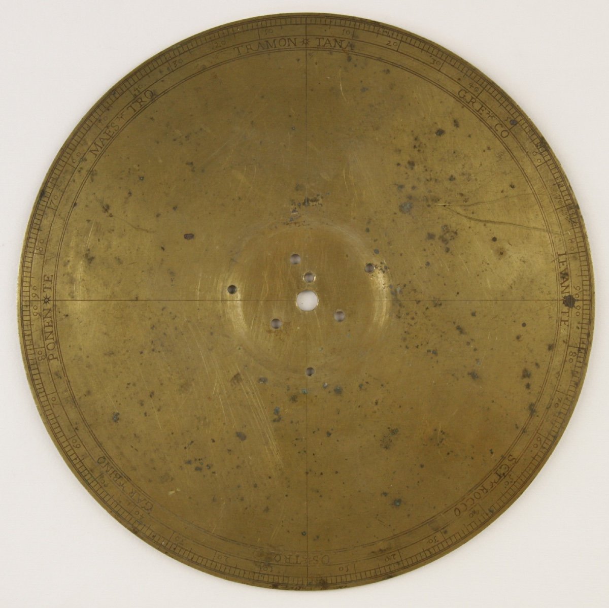 Proantic: Early 16th Century Italian Sundial (italian Hours) With Theo