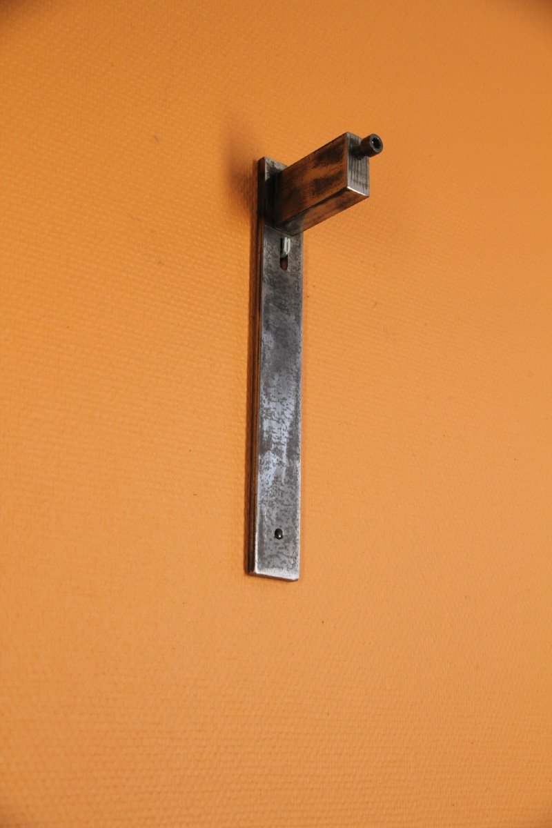 Proantic: Antique Working Tower Clock Dial With Gold Leaf Plated Hands