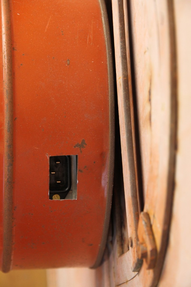 Proantic: Antique Working Tower Clock Dial With Gold Leaf Plated Hands