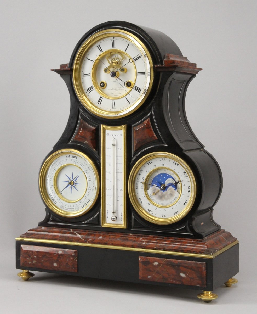 Proantic: Le Roy & Fils, Paris, London. Baro/thermometer, Perpetual C