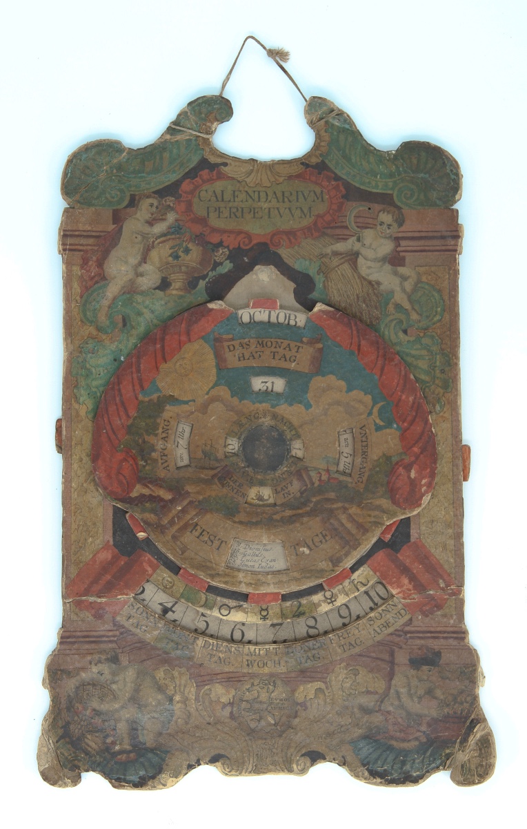 Proantic: German Paper Calendarium Perpetuum