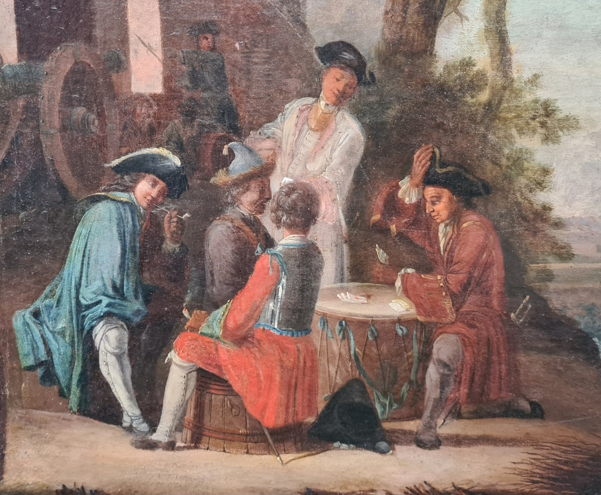 Proantic: A Card Game Between Soldiers, A Siege Scene During The Reign