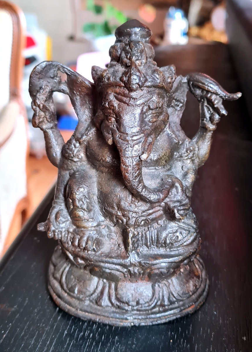 Proantic: Bronze Asia Ganesh Double Face XIX