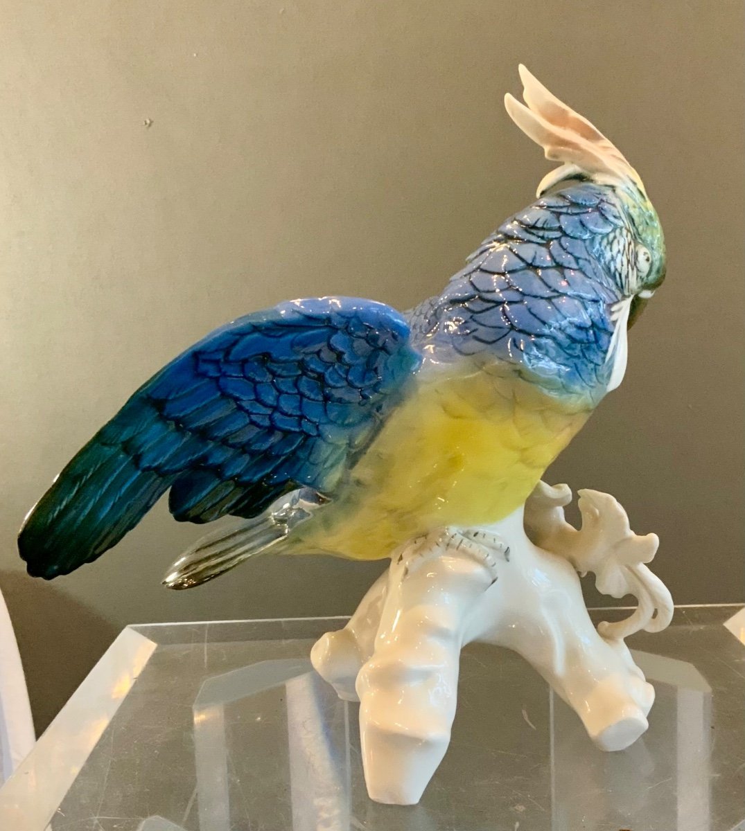 Proantic: Porcelain Parrot Karl Ens