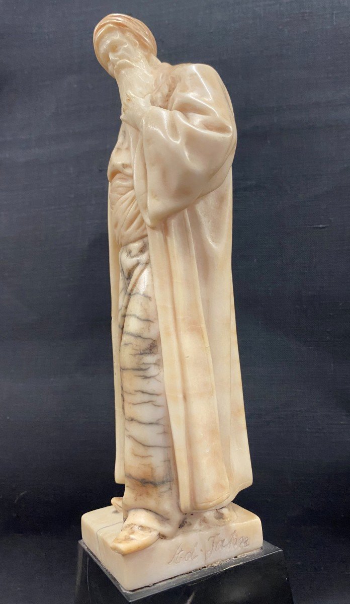 Proantic: Adolf JAHN (1858 - 1941)- Fine Sculpture En Marbre Signée