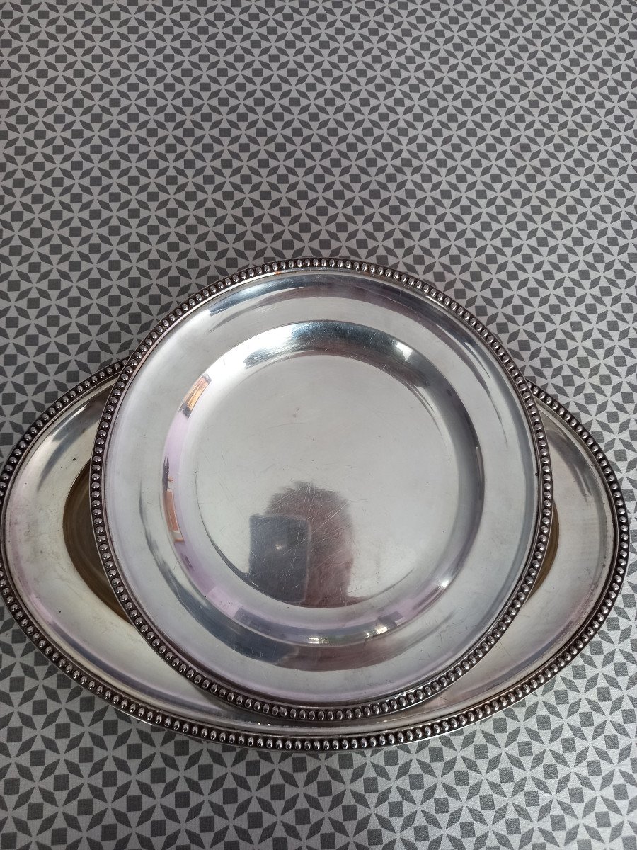 Proantic: Silver Metal Trays, Louis XVI Style