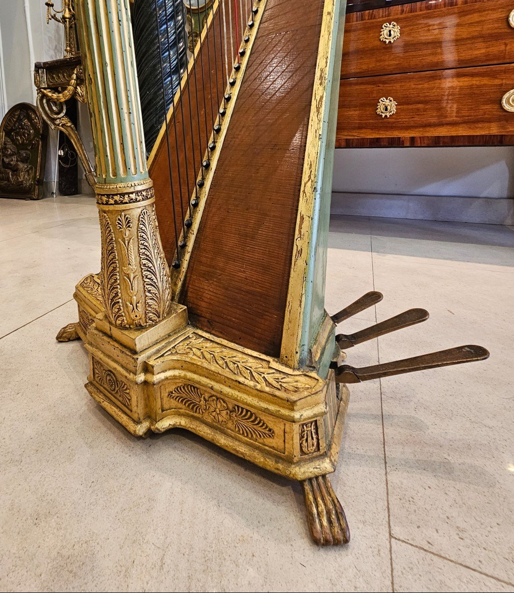 Proantic: Harpe Signée "naderman à Paris" Datée 1820 Début XIX èm