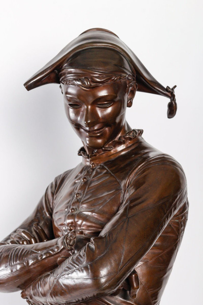 Proantic: Harlequin Bronze Sculpture