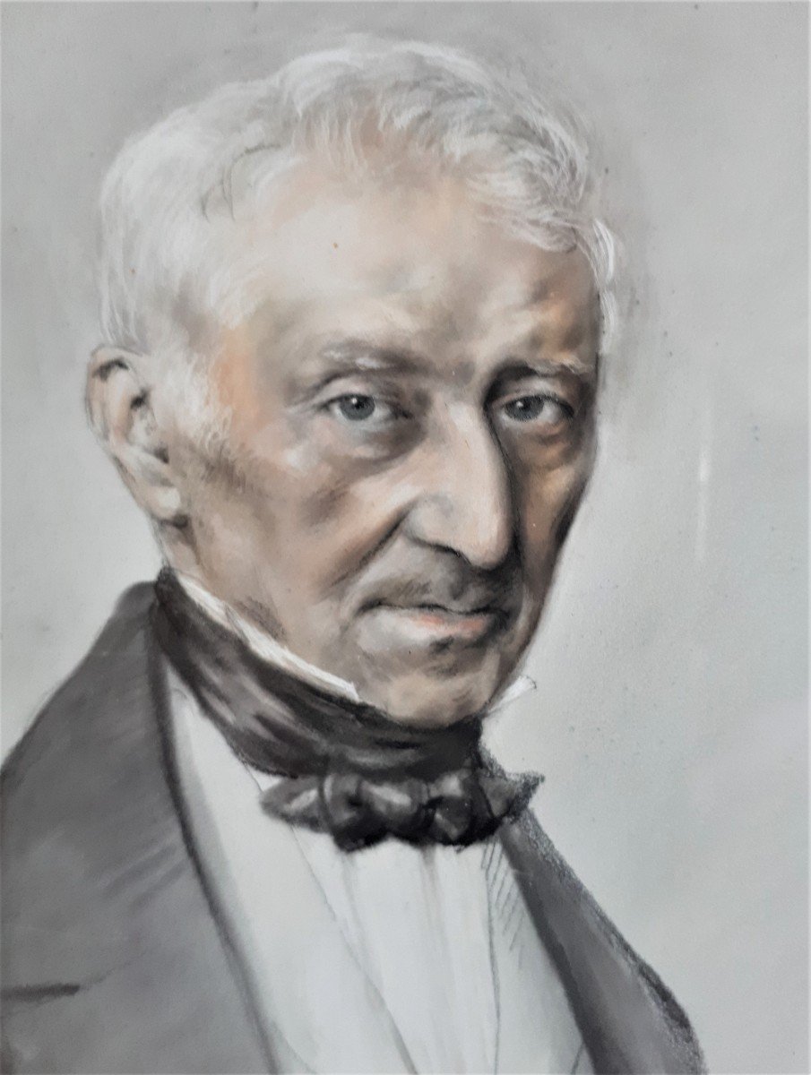 Bourgois J. - Portrait Of A Mature Man Under Louis-philippe - 1846