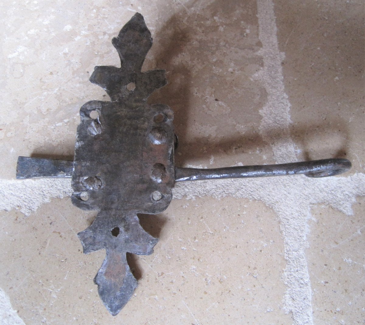 Proantic: Uniform Set Of 6 Spring Bolts, In Iron. 18th Century.