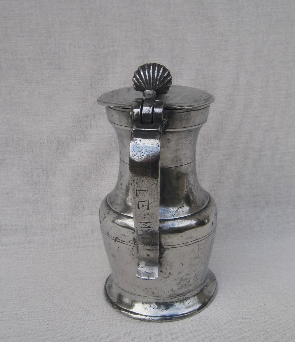 Proantic: Pewter Pitcher. Angers. 18th Century.