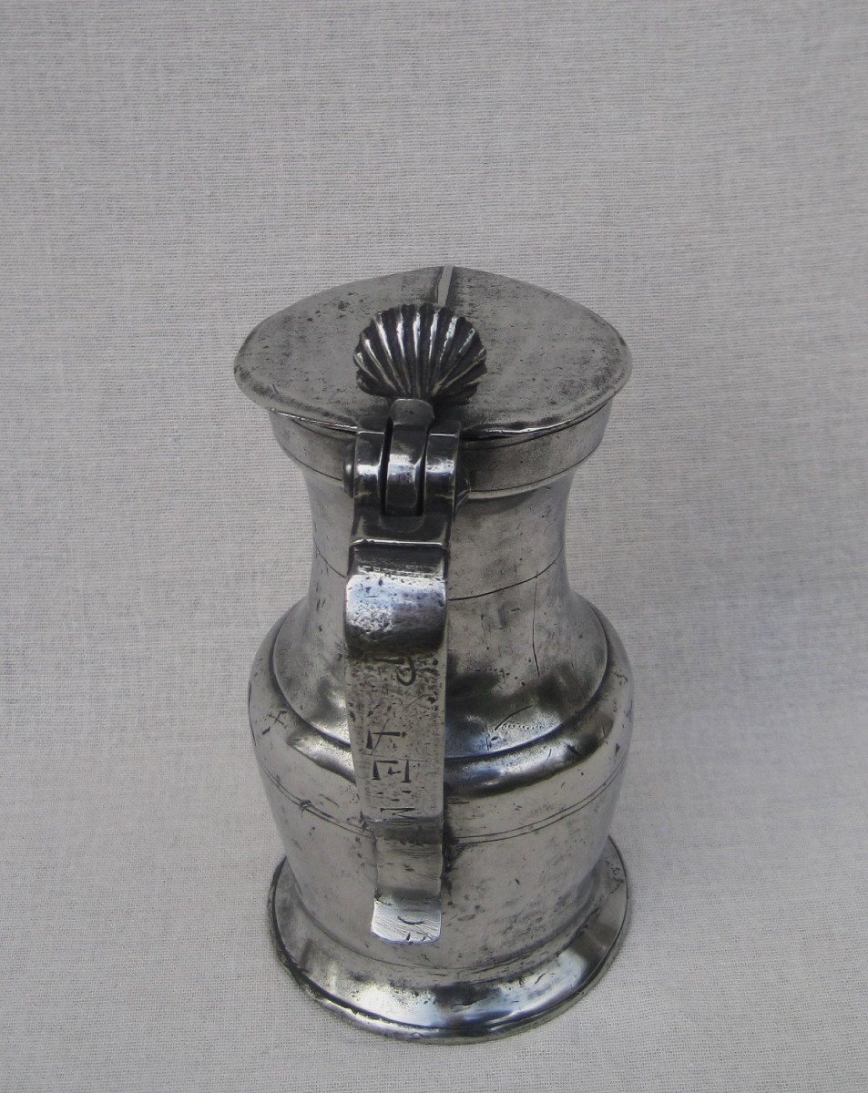 Proantic: Pewter Pitcher. Angers. 18th Century.