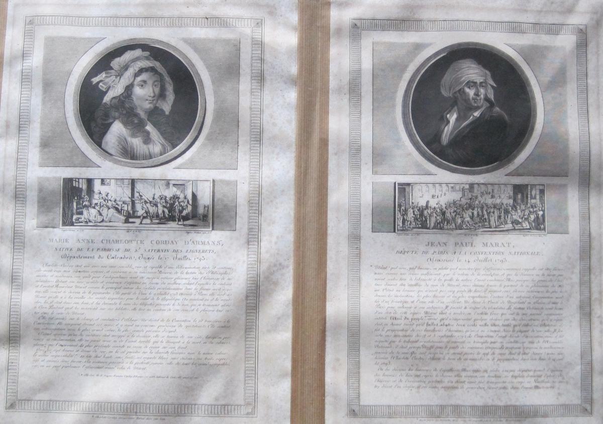 Proantic: Charlotte Corday And Jean-paul Marat. Eighteenth-nineteenth