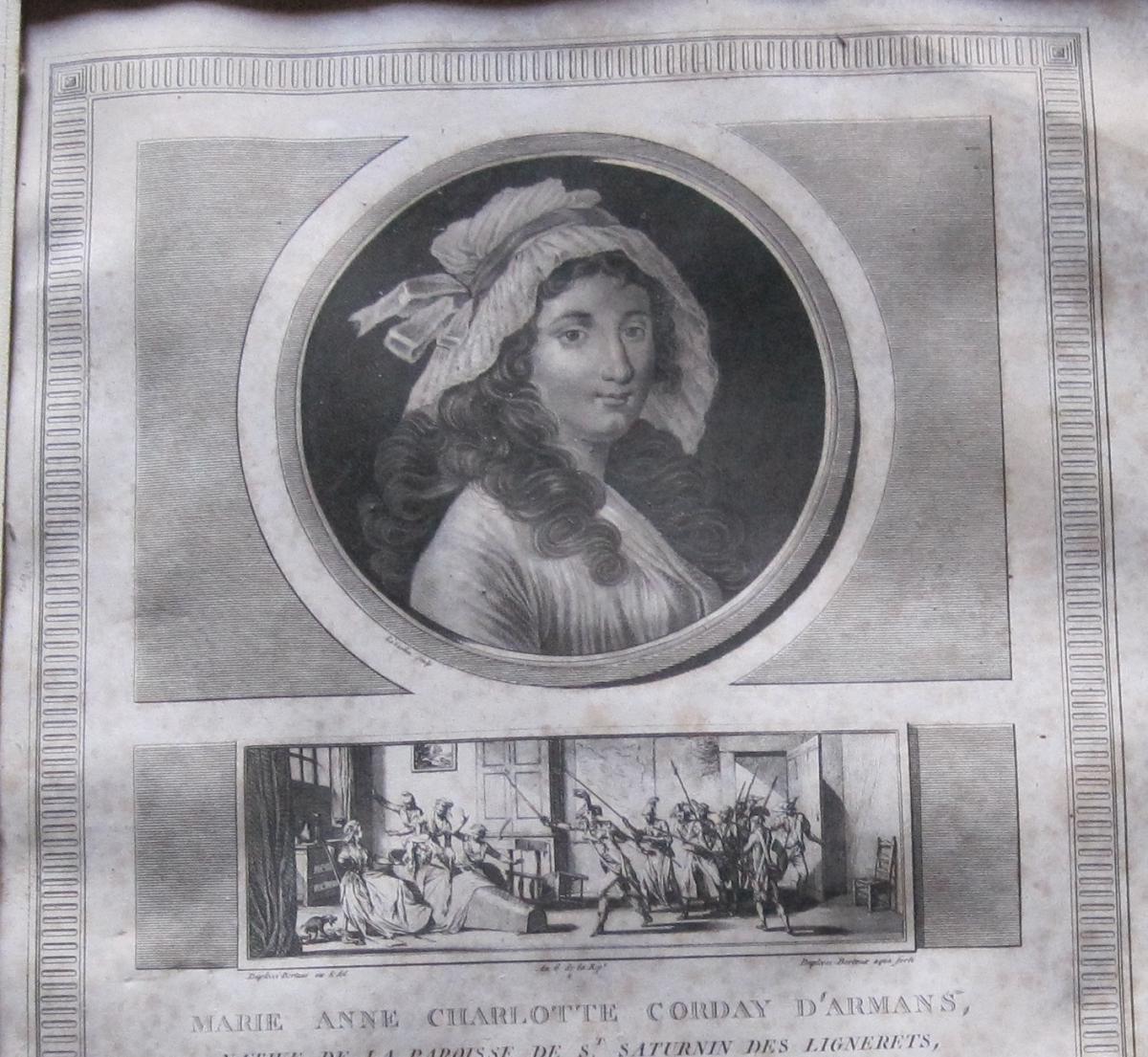 Proantic: Charlotte Corday And Jean-paul Marat. Eighteenth-nineteenth
