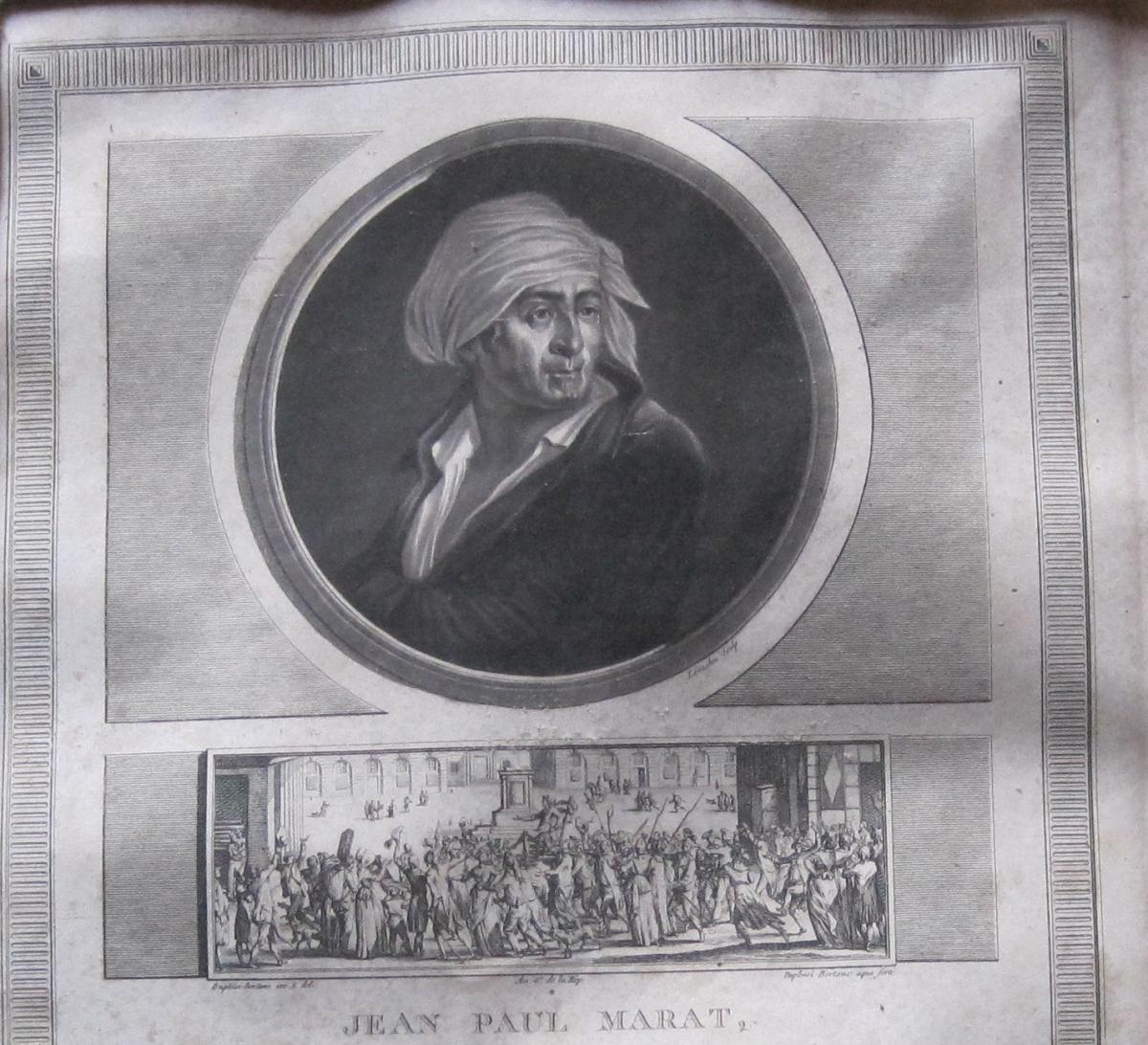Proantic: Charlotte Corday And Jean-paul Marat. Eighteenth-nineteenth