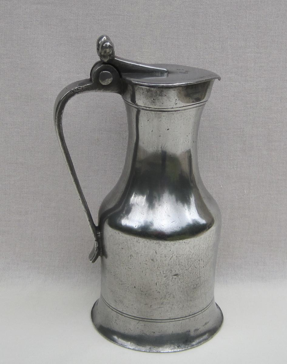 Proantic: Tin Pitcher. Rouen. 18th Century.