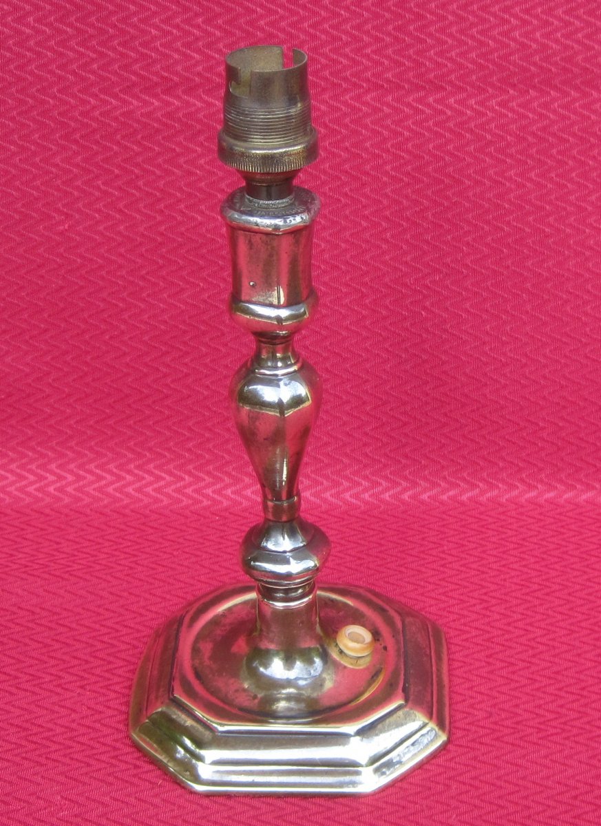 Proantic: Bronze Torch. Late 17th-early 18th Century.