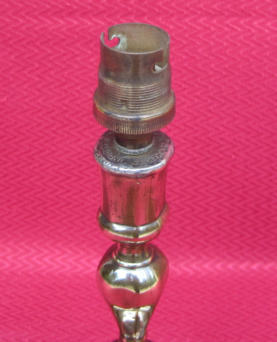 Proantic: Bronze Torch. Late 17th-early 18th Century.