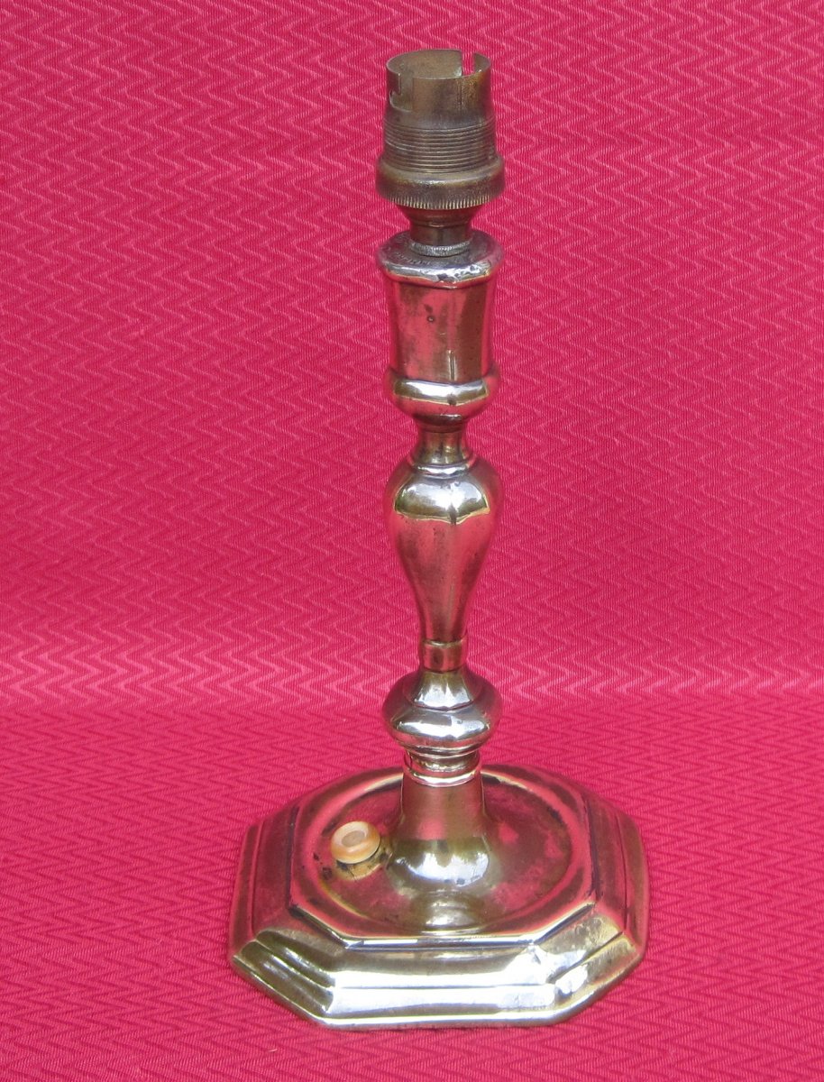Proantic: Bronze Torch. Late 17th-early 18th Century.
