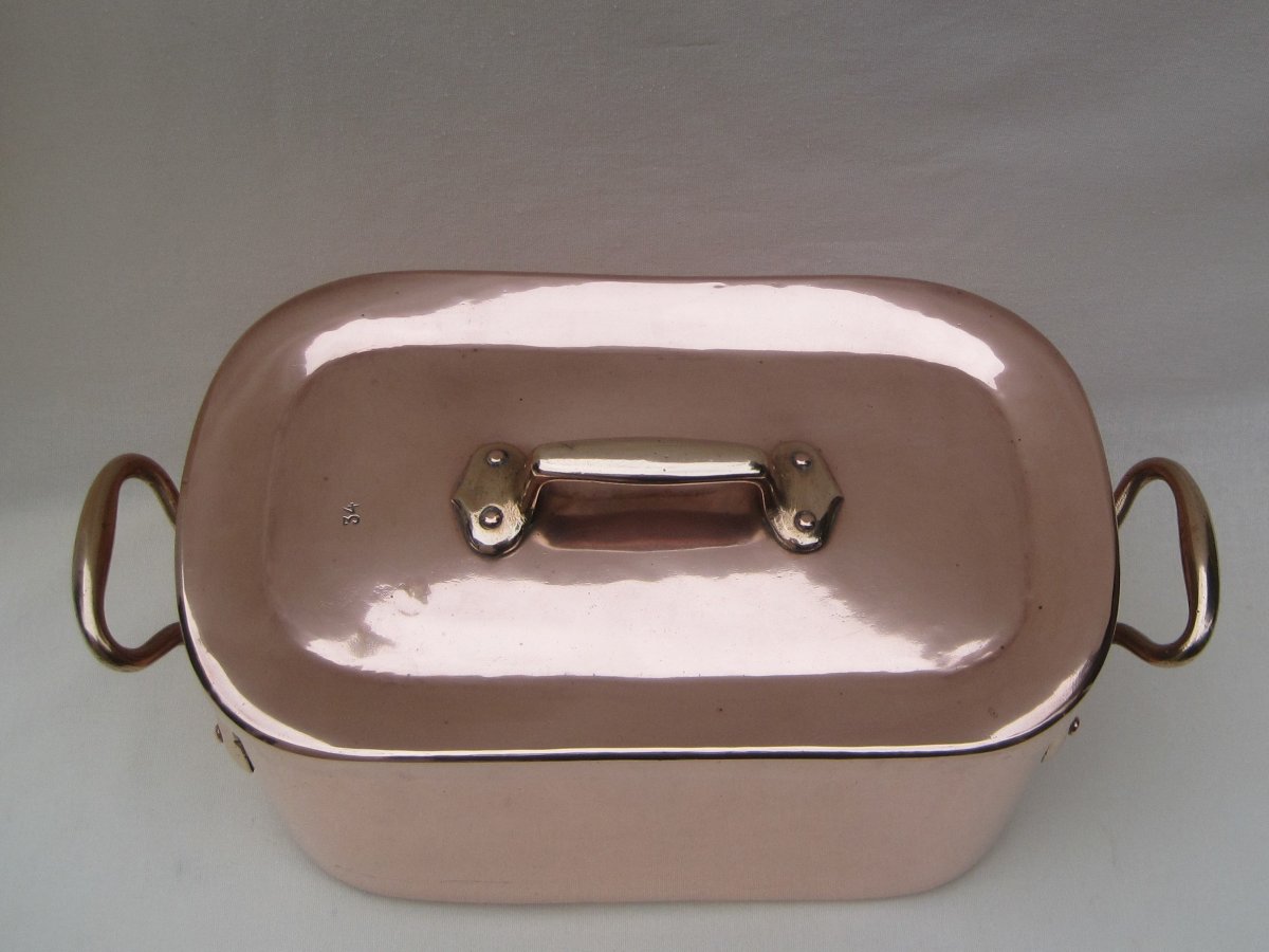 Proantic: Copper Braising Pan. 19th Century.