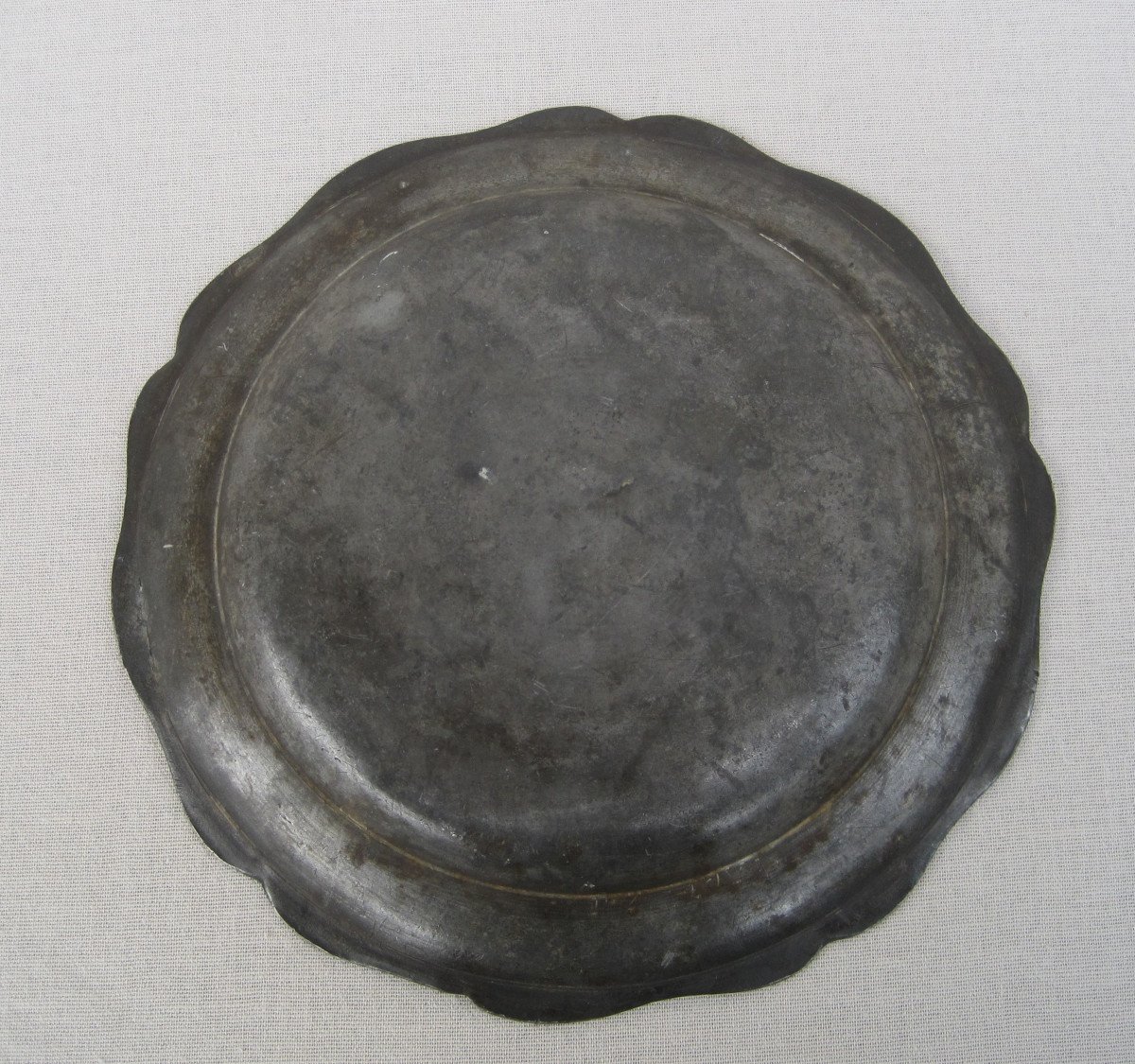 Pewter Plate. 18th-19th Century.