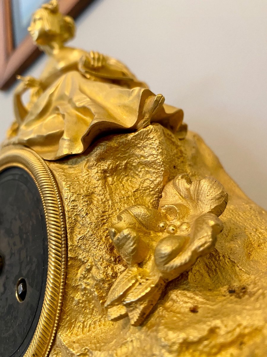 Proantic: Pendule En Bronze Doré