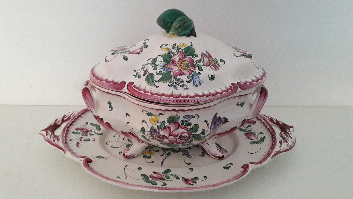 Proantic: Soupière Faîence De l'Est Henri Chaumeil