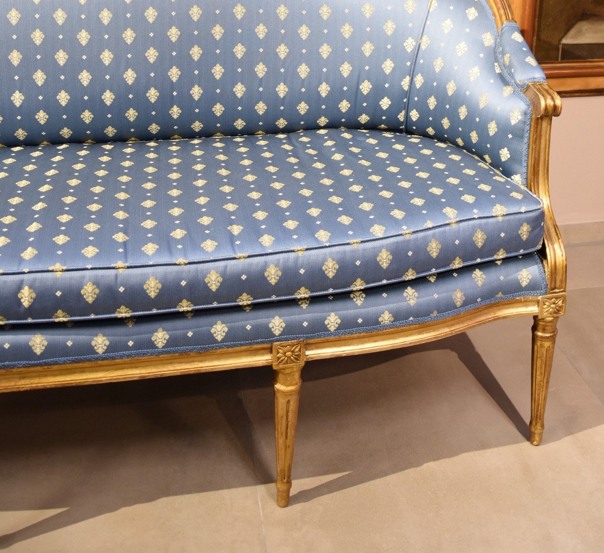 Proantic: Splendid Louis XVI Sofa For Rest, France Late Eighteenth Cen