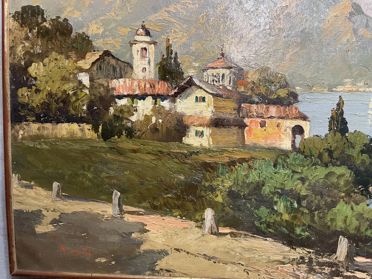 Proantic: Huile Sur Toile By Luigi Moretti, 20th Century