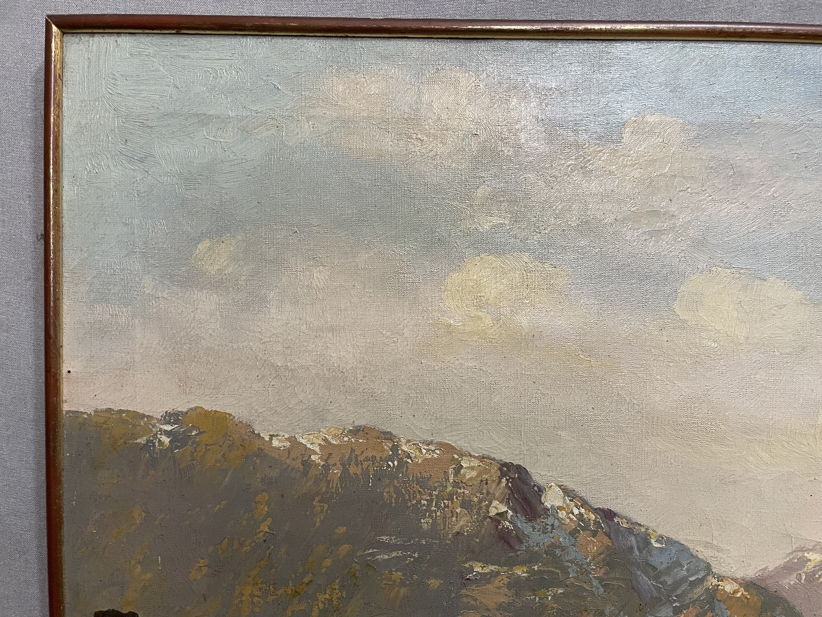 Proantic: Huile Sur Toile By Luigi Moretti, 20th Century