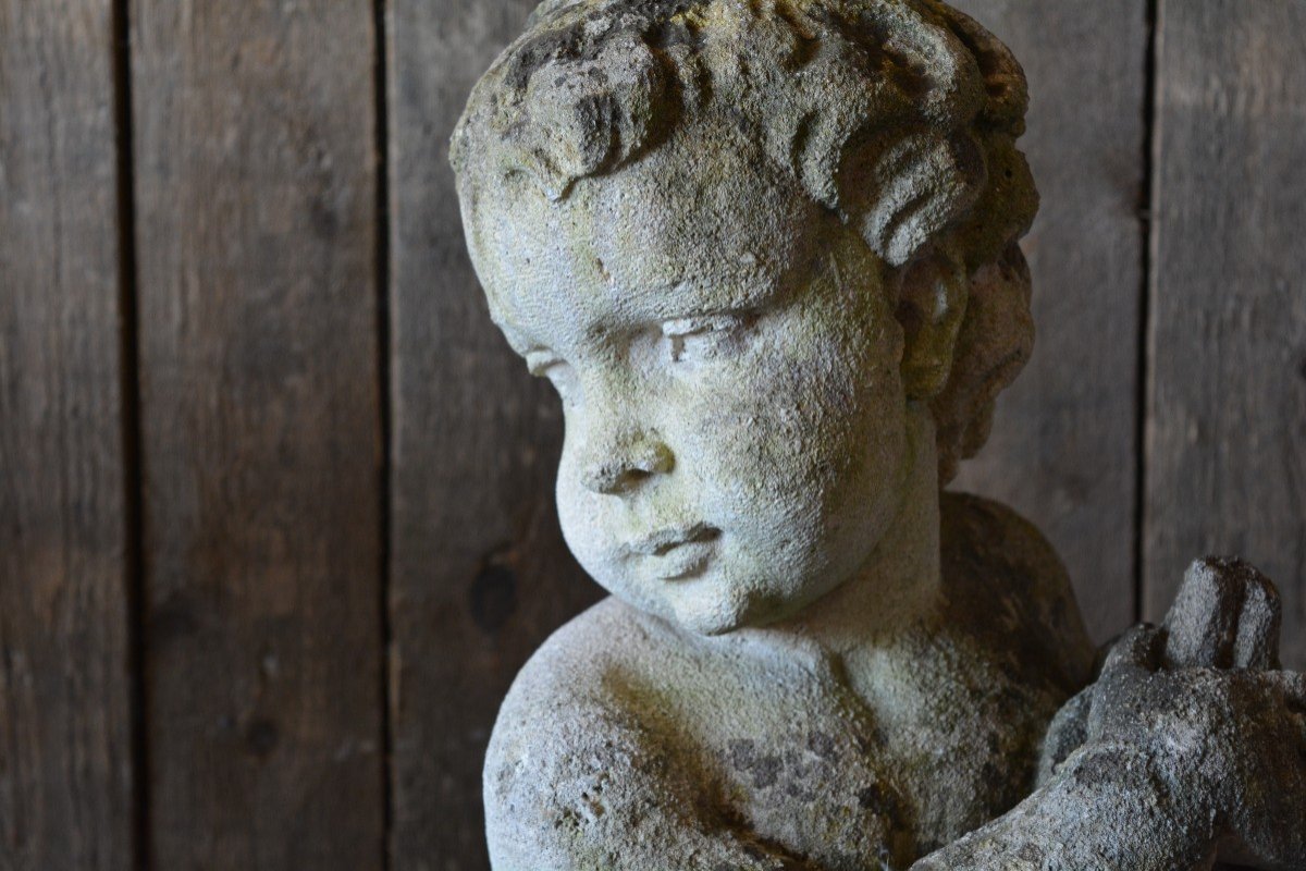 Proantic: Pair Of Hand-carved Italian Putis 18th Century