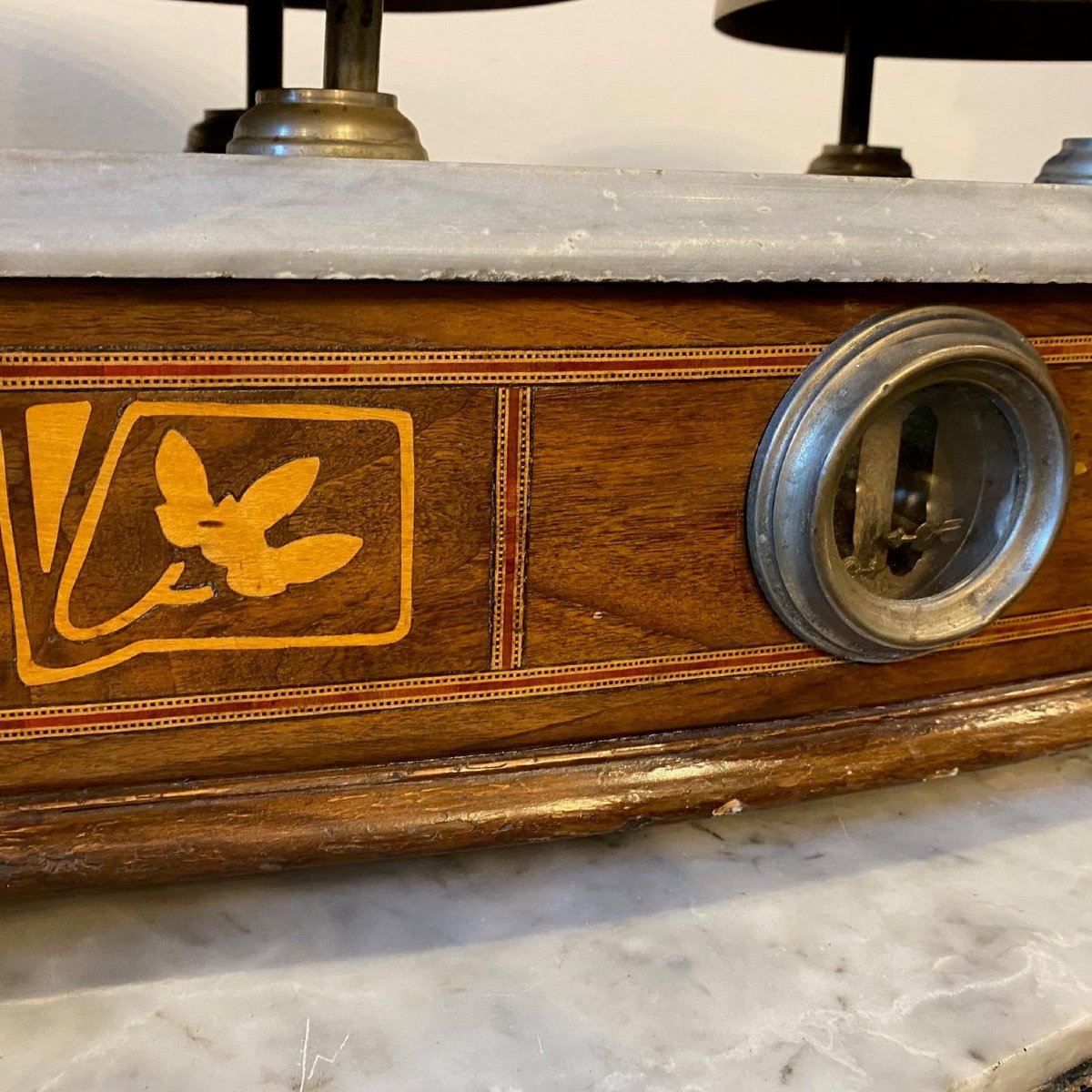 20th Century Liberty Scale With Floral And Bronze Inlays