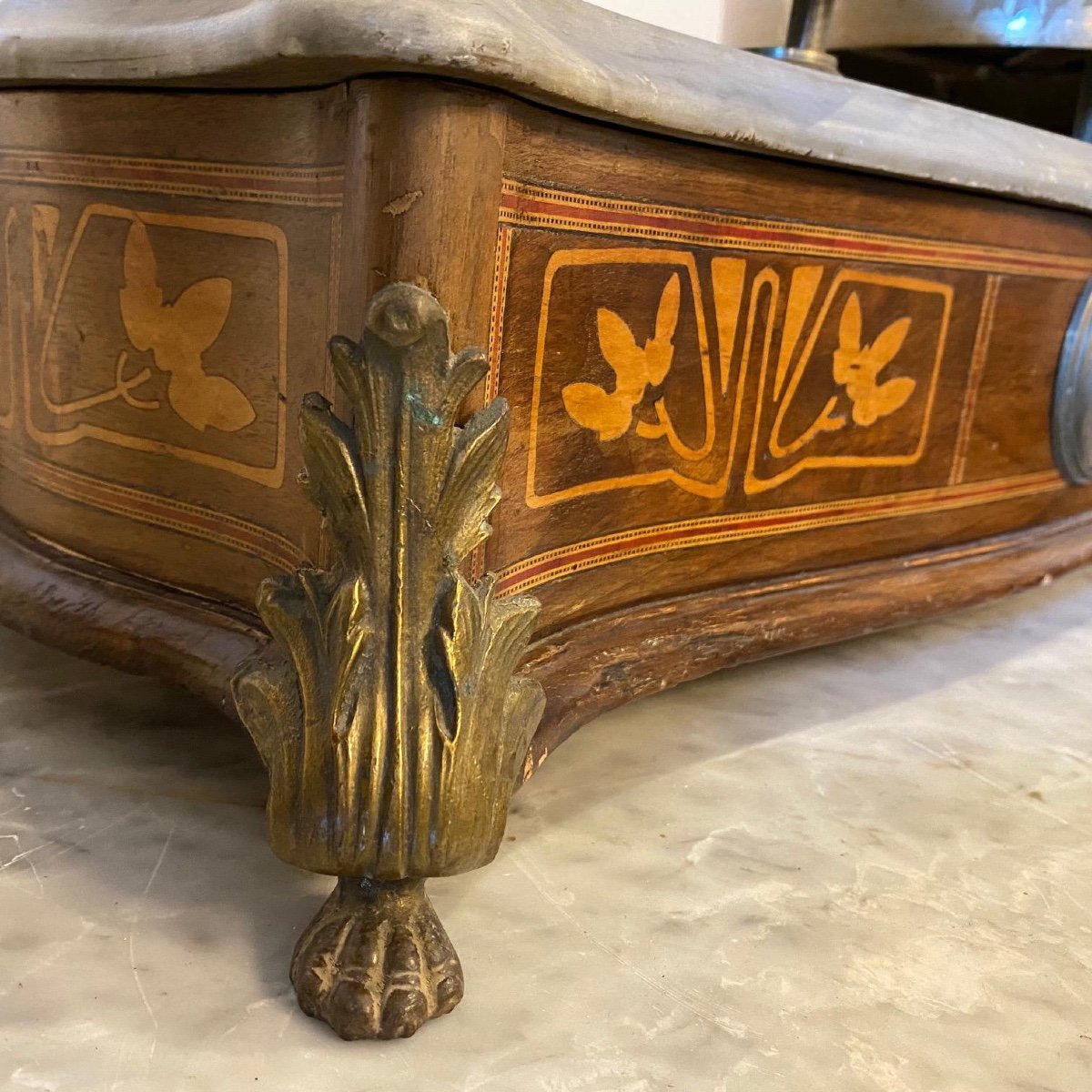20th Century Liberty Scale With Floral And Bronze Inlays