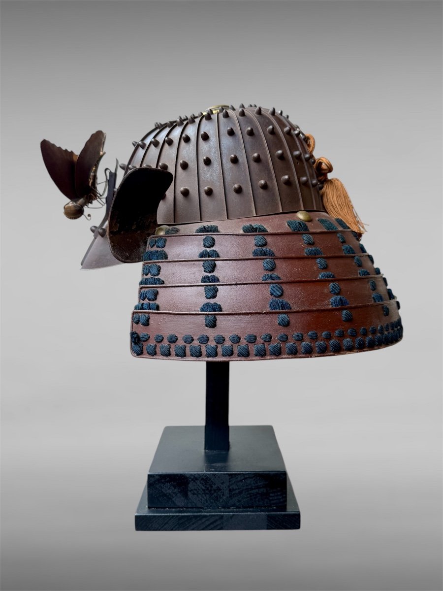 Proantic: 24-layer Riveted Iron Samurai Kabuto Of The Maeda Clan, Sign