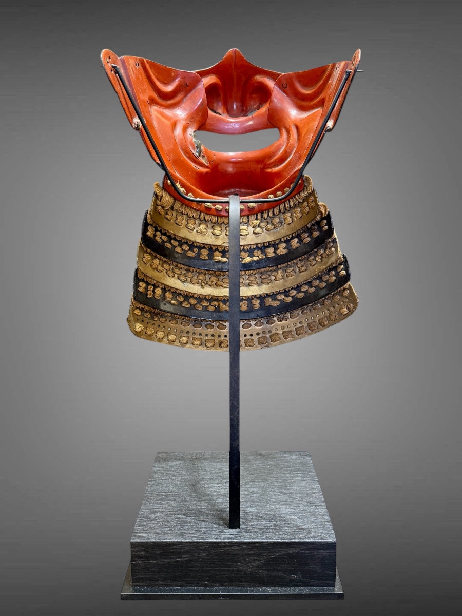 Proantic: Half Samurai Mempo Mask - Edo Period (1603-1868).