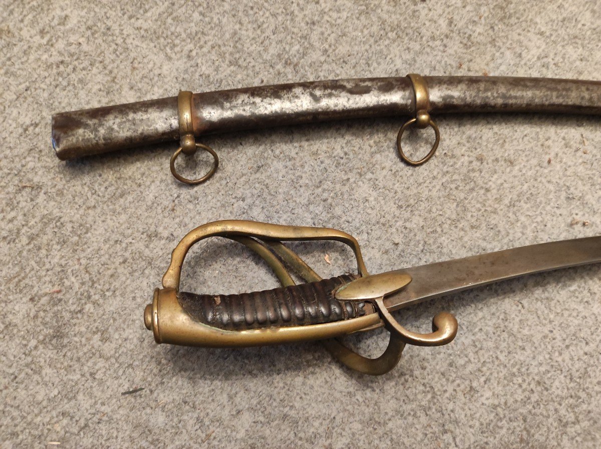 Saber Child's Sword Bronze Wood And Iron XIXth Century