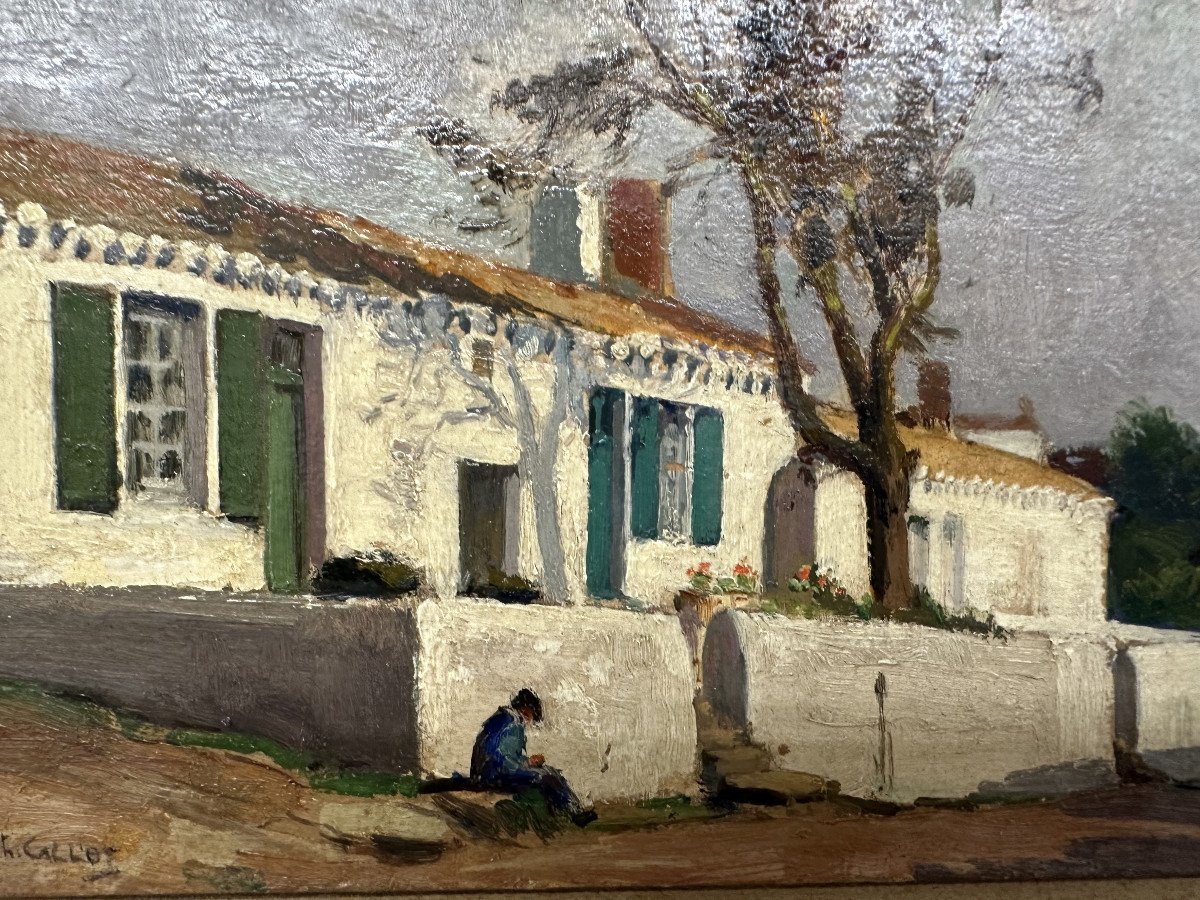 Proantic: Henri Callot (1875-1956) La Rochelle "the Mulberry House, Il