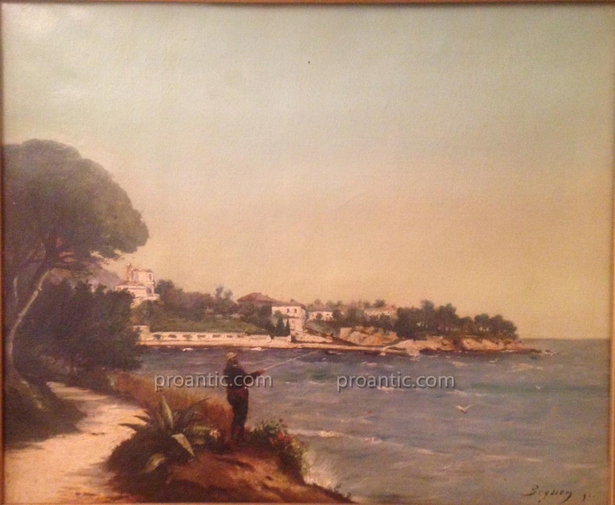 Proantic: BEYSSON Louis (1856-1912) "Pêcheur à Beaulieu sur Mer"