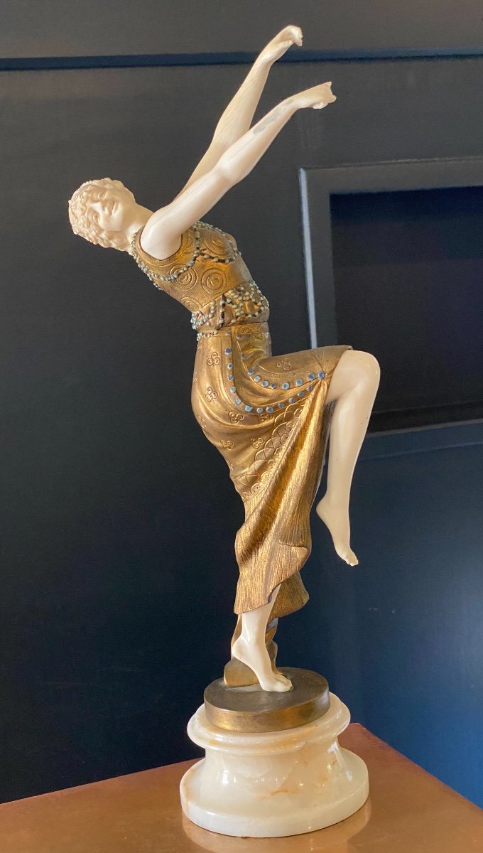 Proantic: Descomps Joe - Chryselephantine Statue