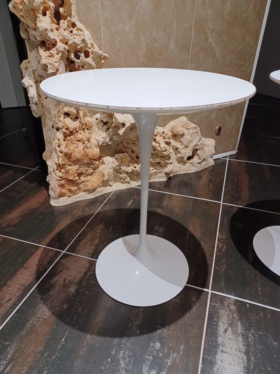 Proantic: Eero Saarinen & Knoll , Paire De Tables d'Appoint