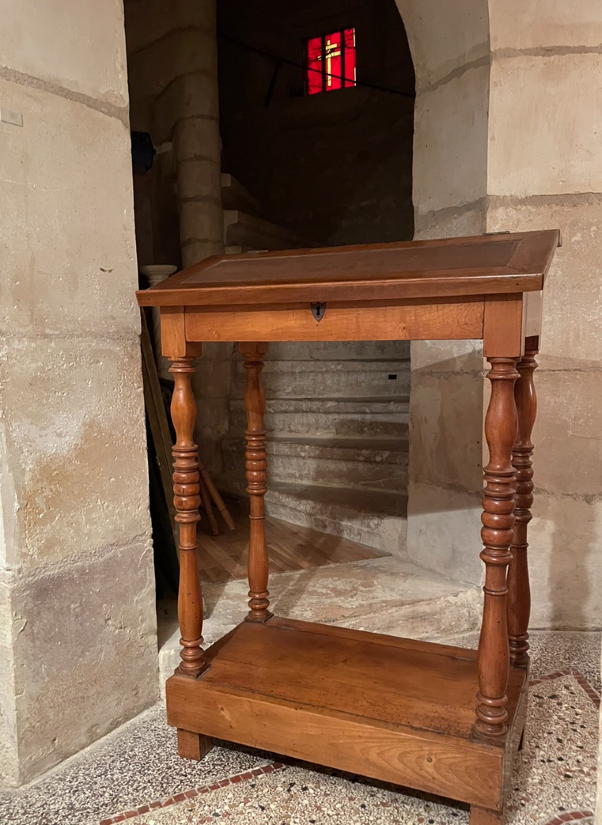 Proantic: Oratoire De Style Louis XIII , Meuble Pupitre Et écritoire