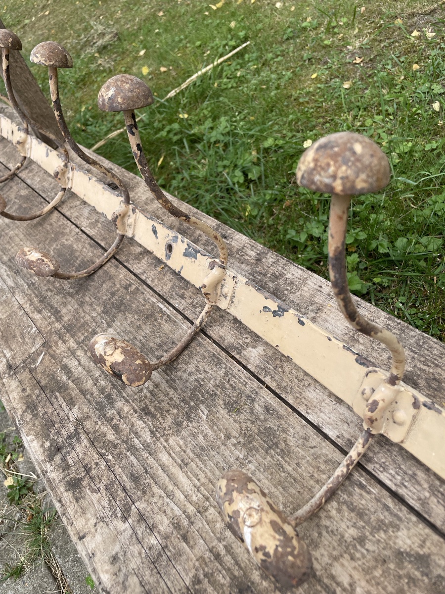 Proantic: Long School Coat Rack With 9 Hooks