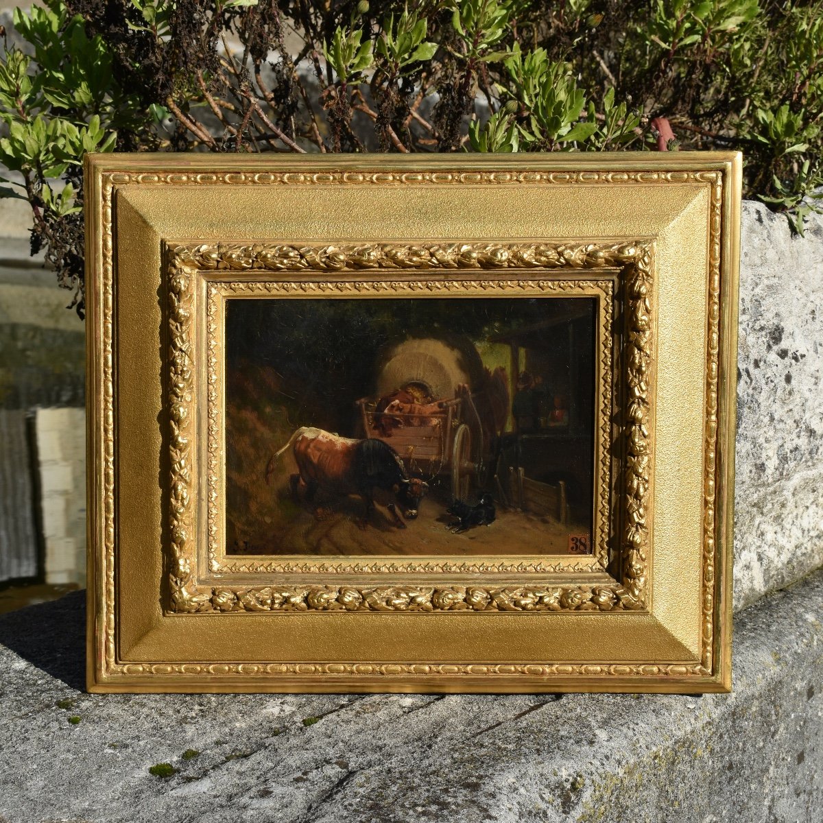 Proantic: French School Late 19th Century - G. Hugo - Pair Of Peasant