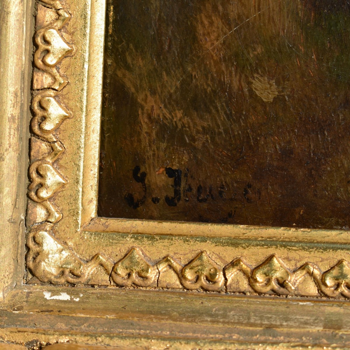 Proantic: French School Late 19th Century - G. Hugo - Pair Of Peasant