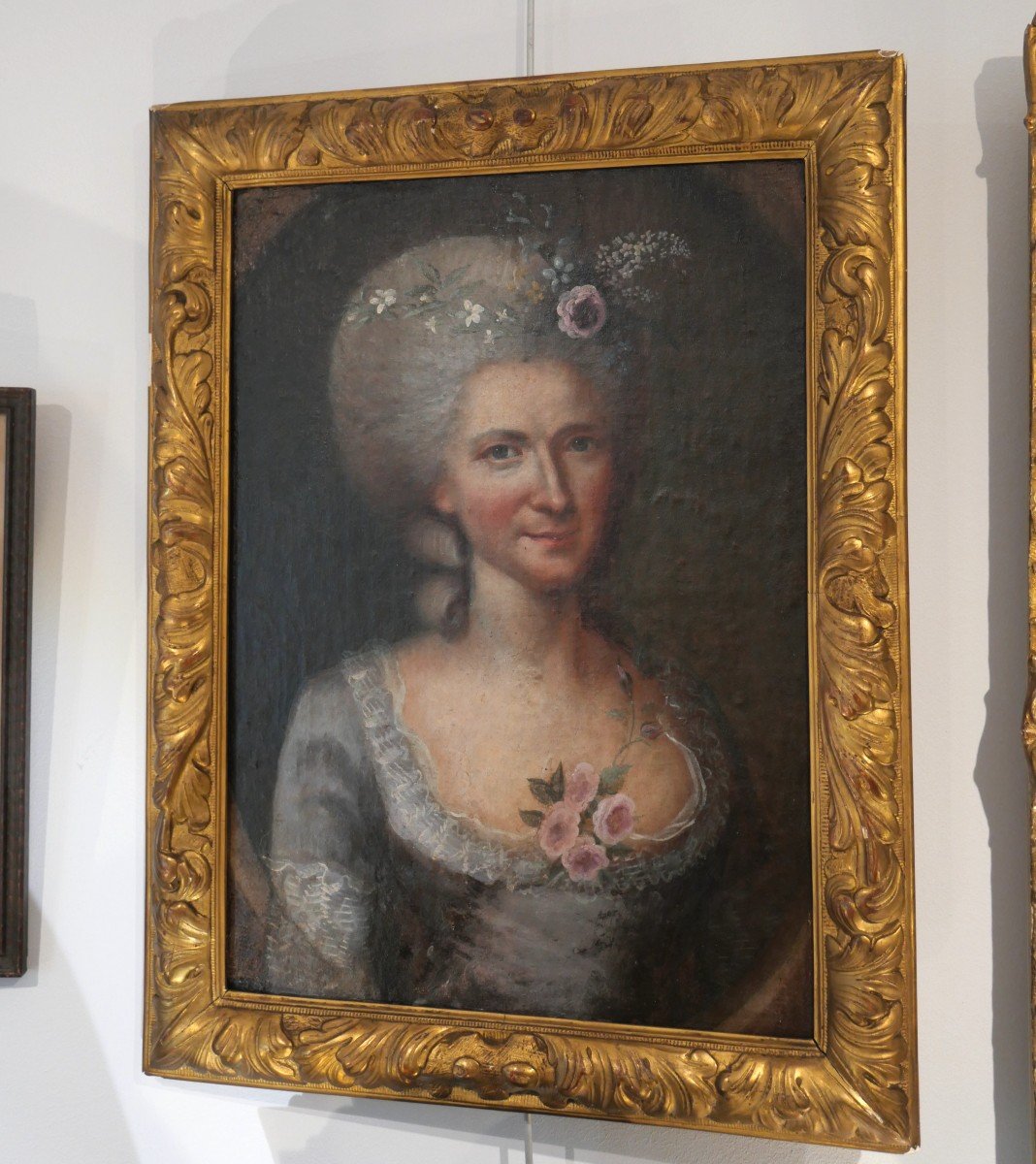 Proantic: Portrait Of A Lady Of 18th Quality