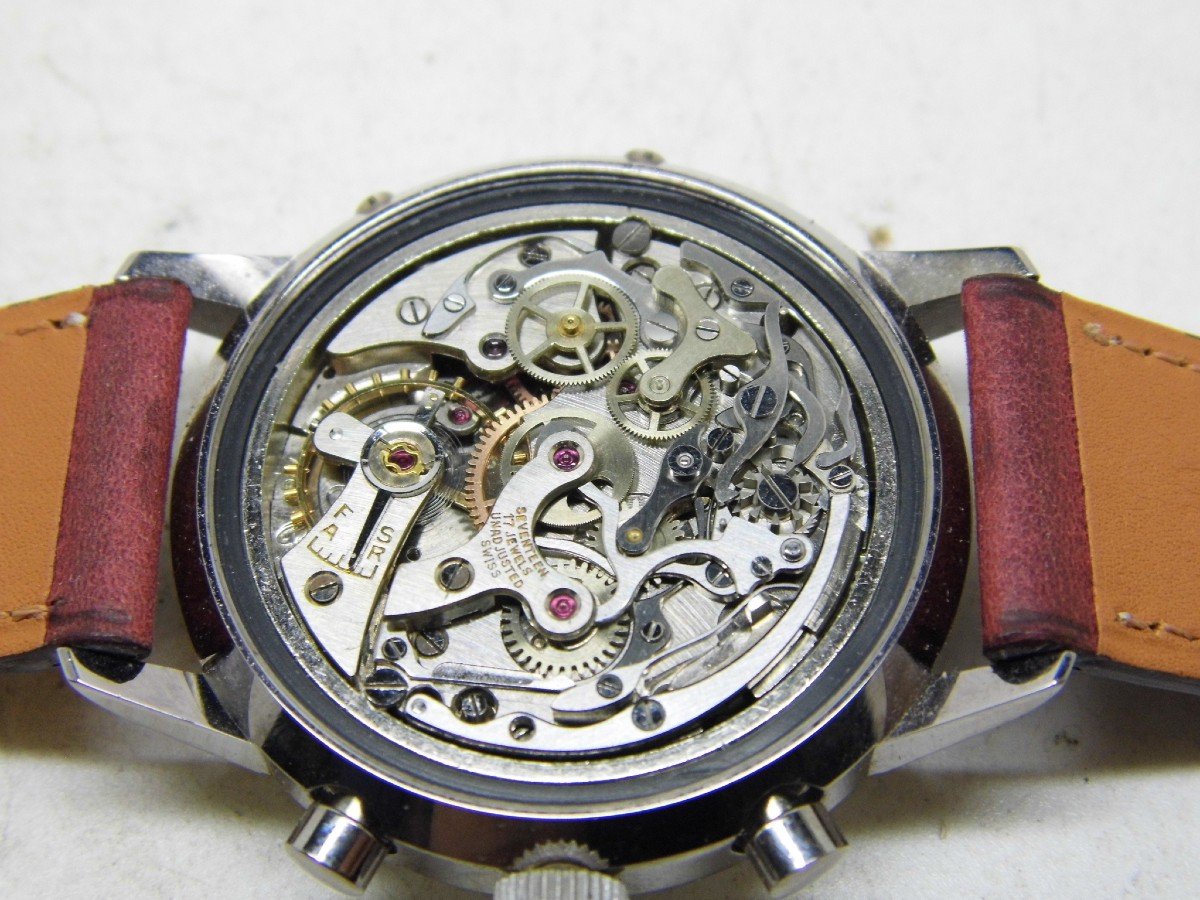 Proantic: Chronograph Watch "wakmann" Valjoux Movement 72c Steel Case