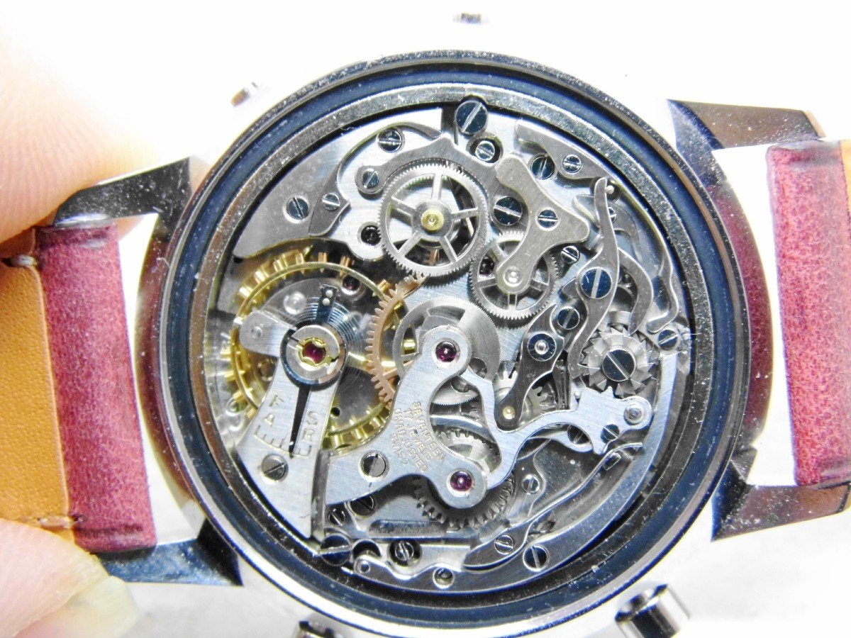 Proantic: Chronograph Watch "wakmann" Valjoux Movement 72c Steel Case