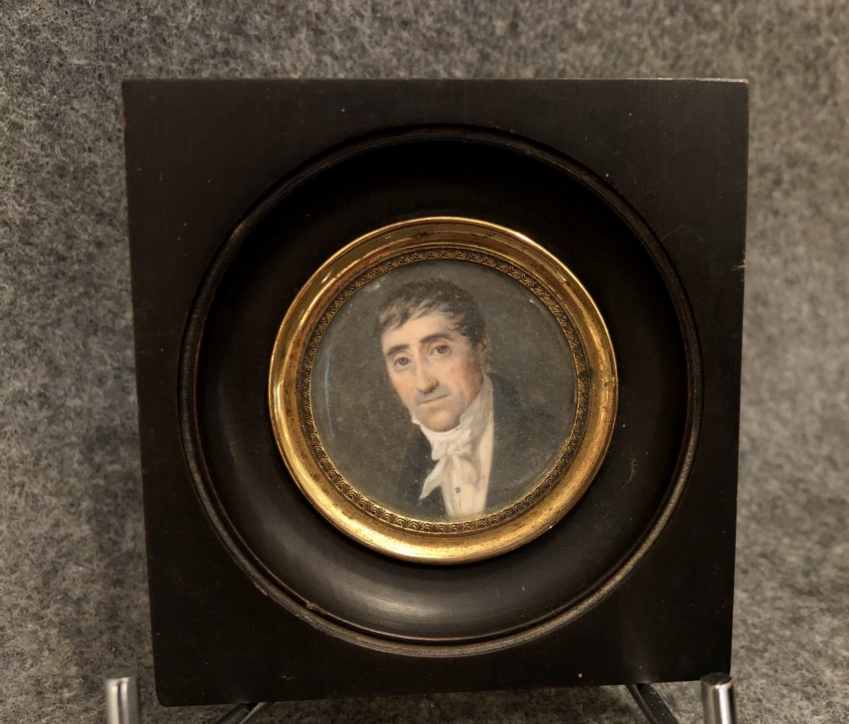 Proantic: Miniature On Ivory, 18th Century